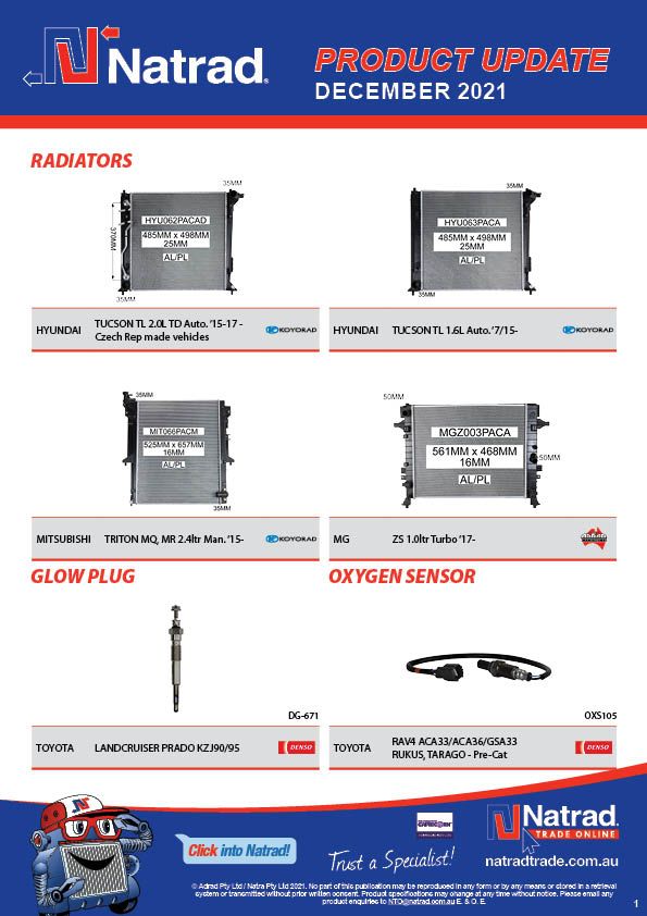 Natrad | Product Updates