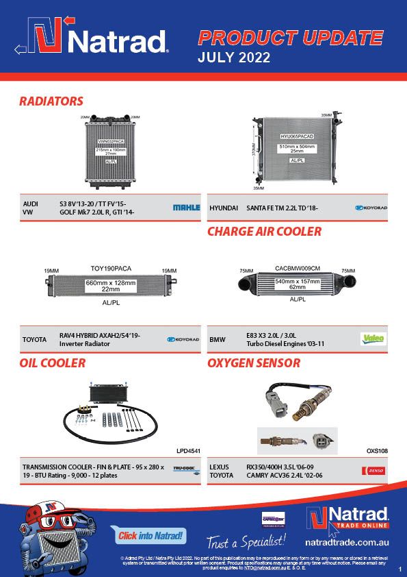 Natrad | Product Updates