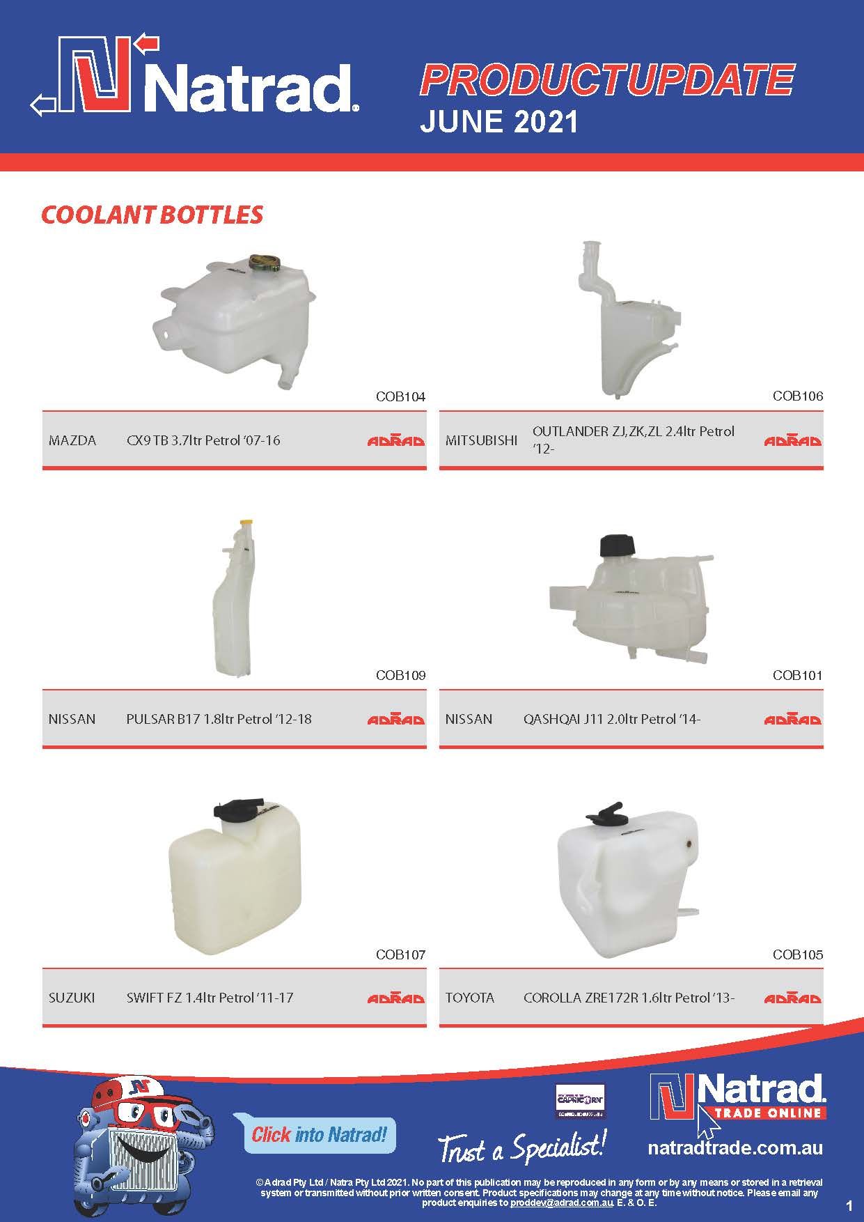 Natrad | Product Updates