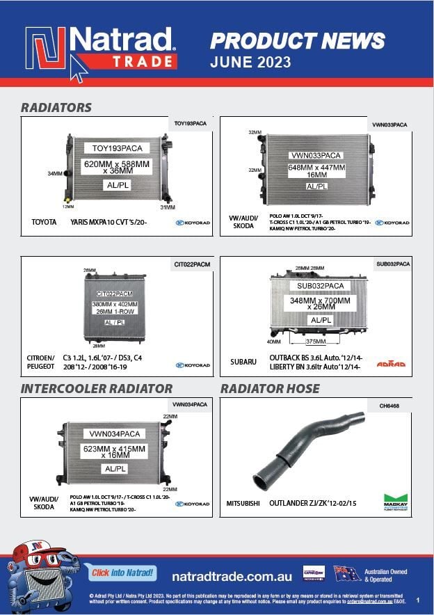 Natrad | Product Updates