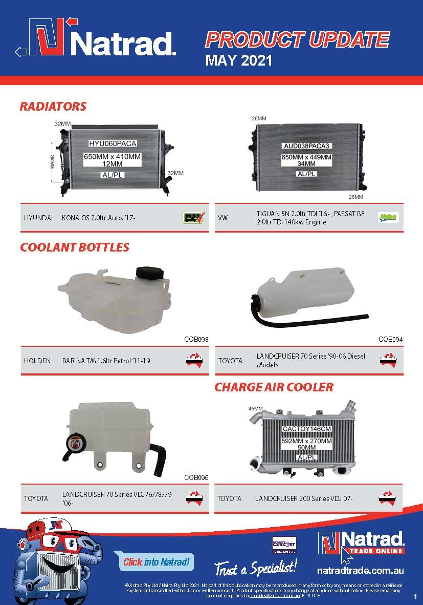 Natrad | Product Updates