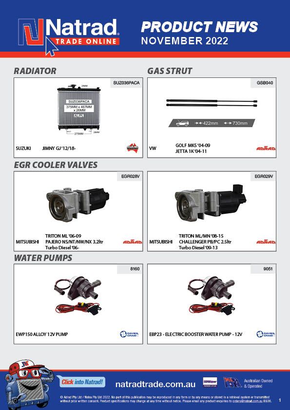 Natrad | Product Updates