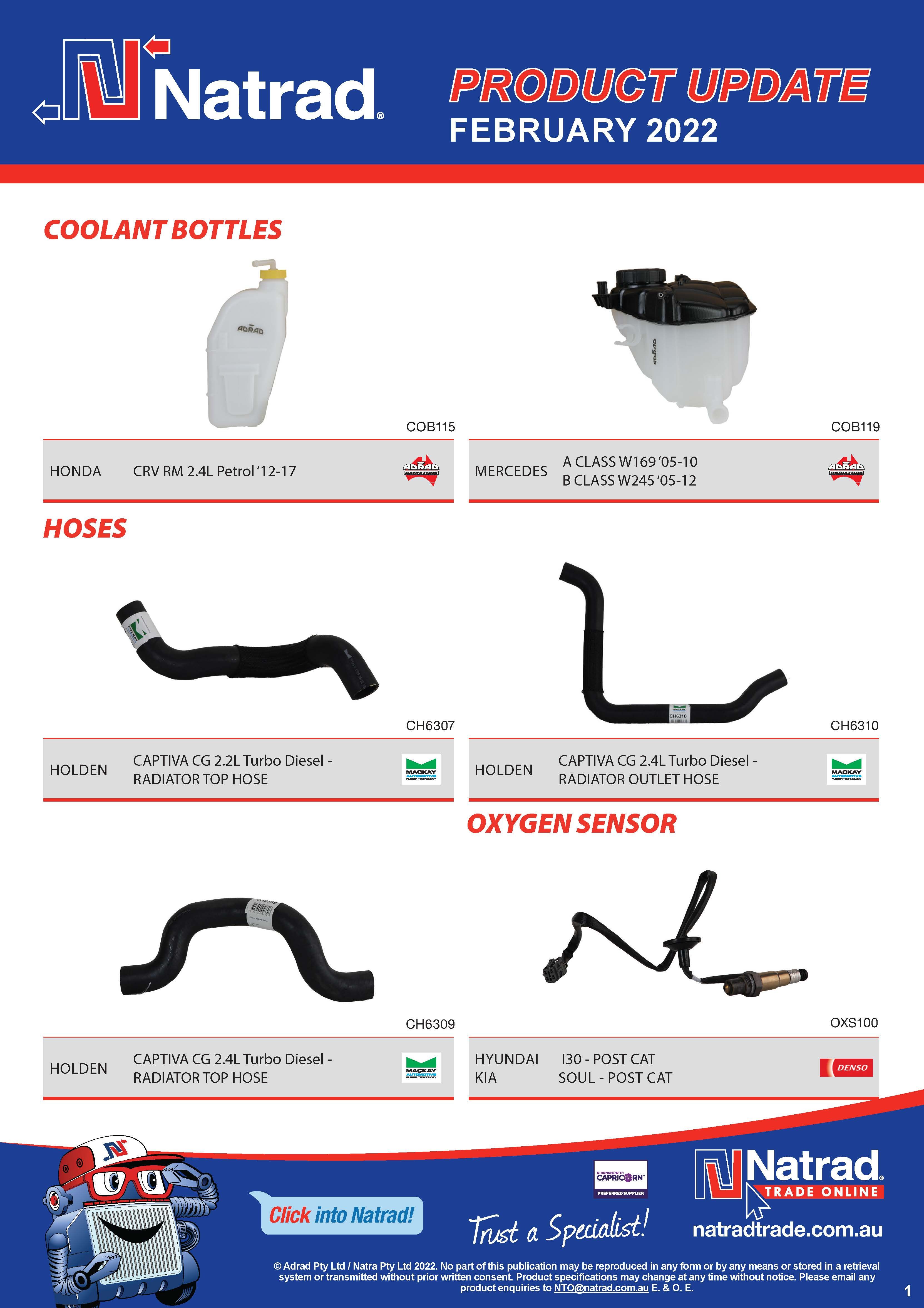 Natrad | Product Updates