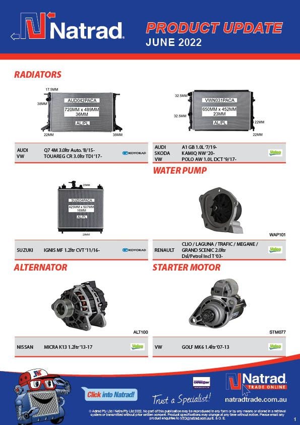 Natrad | Product Updates