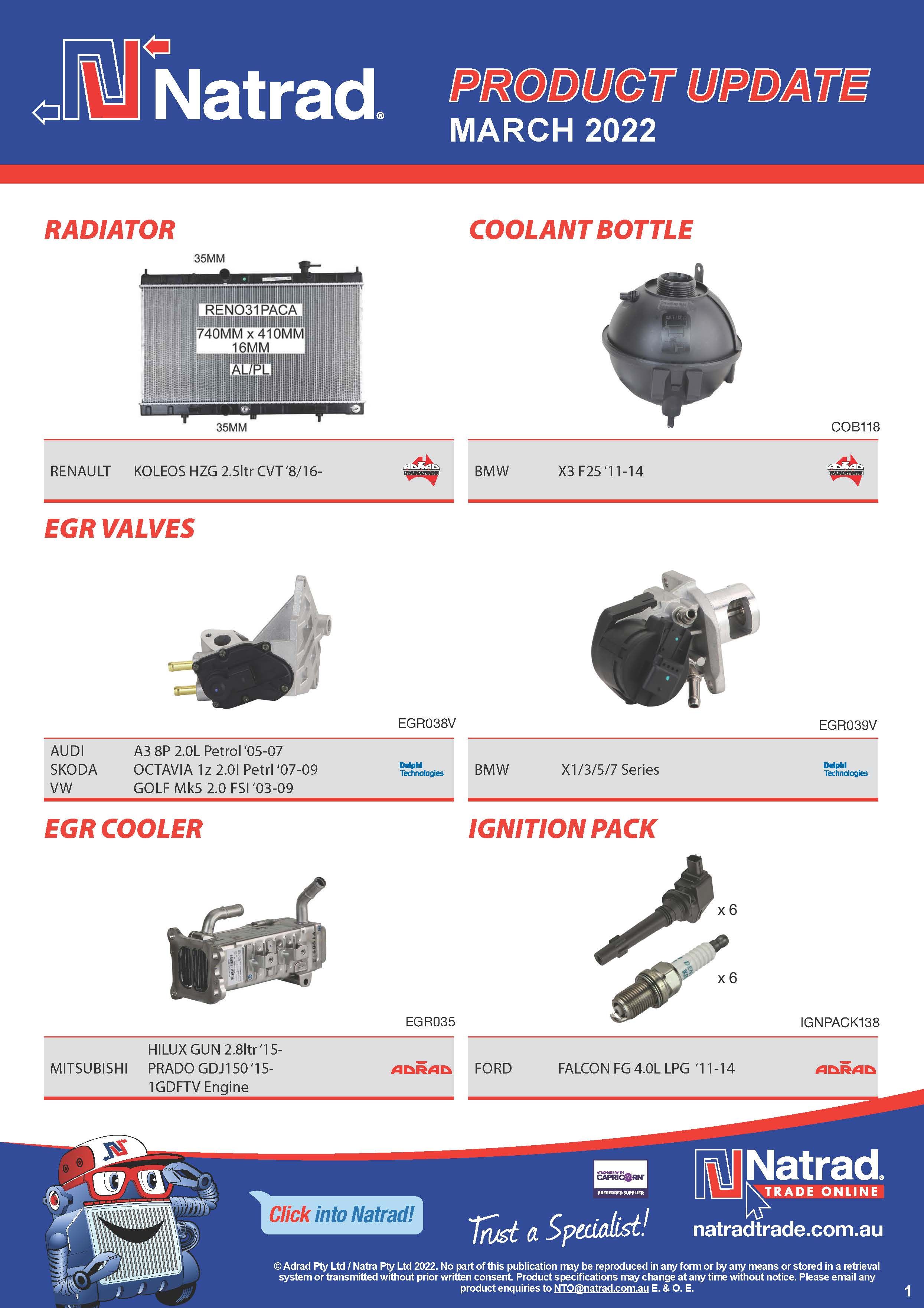 Natrad | Product Updates
