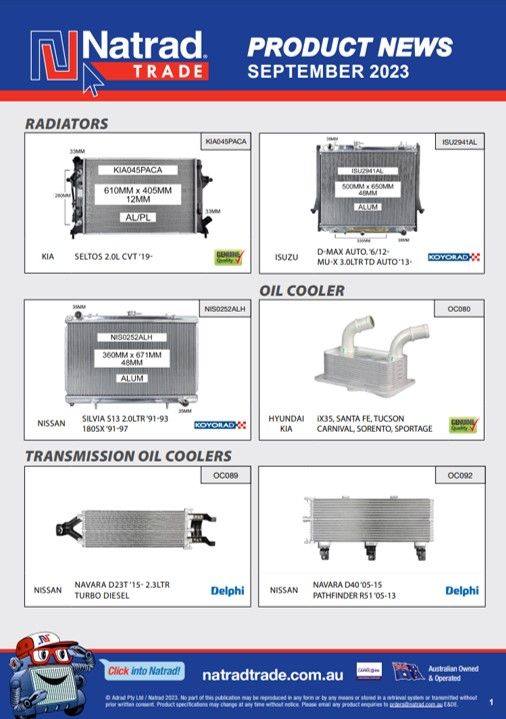 Natrad | Product Updates
