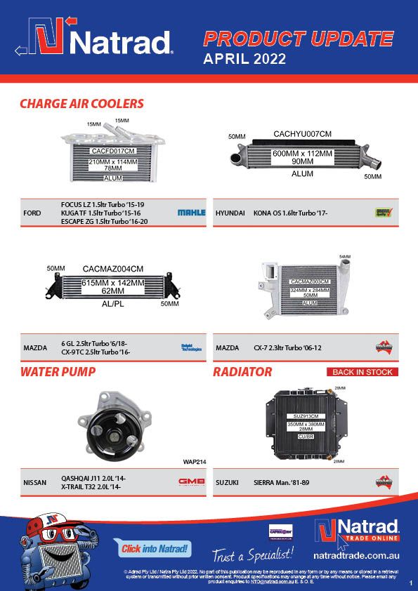Natrad | Product Updates