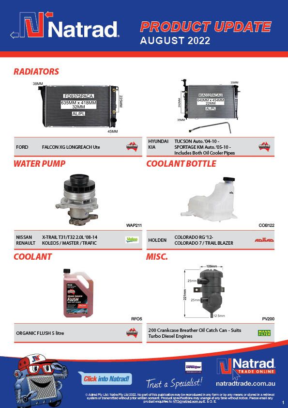 Natrad | Product Updates