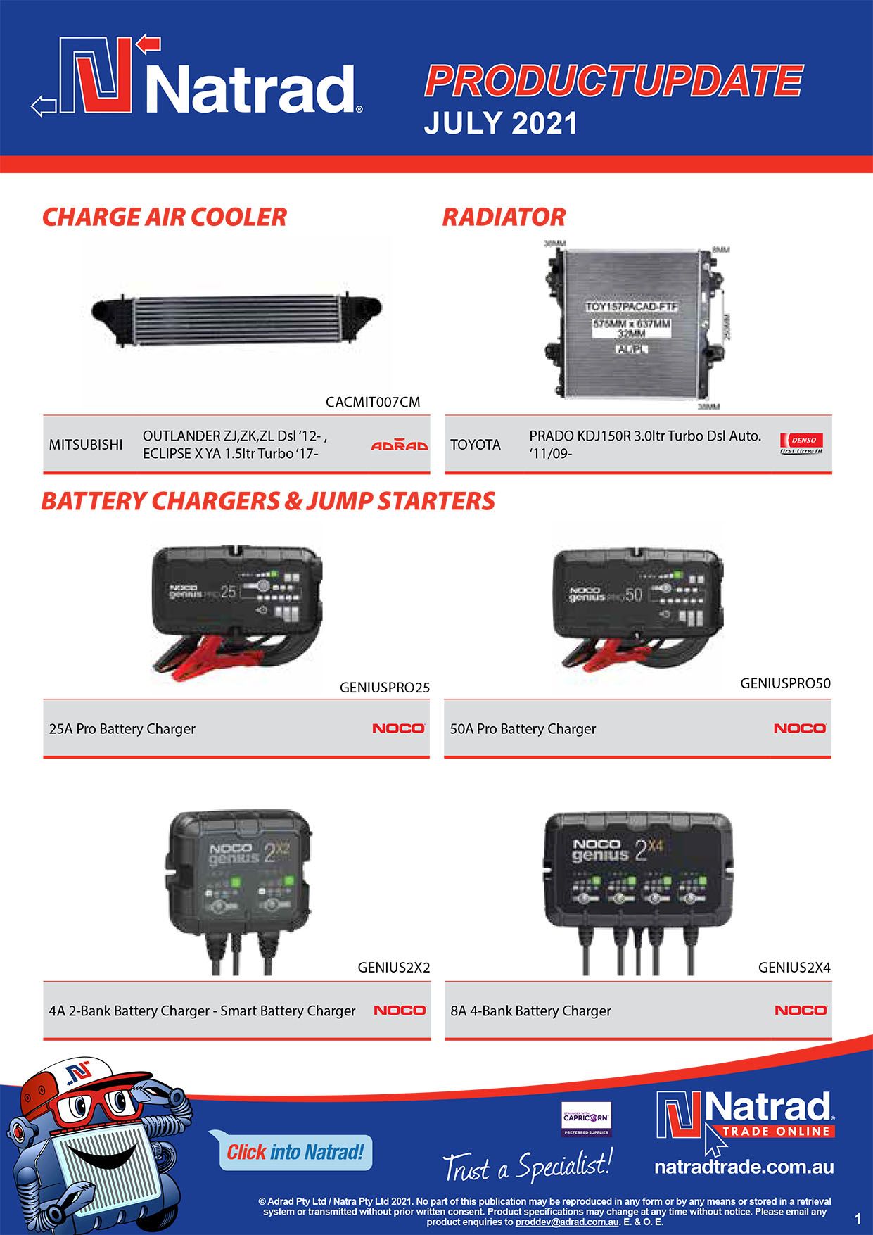 Natrad | Product Updates