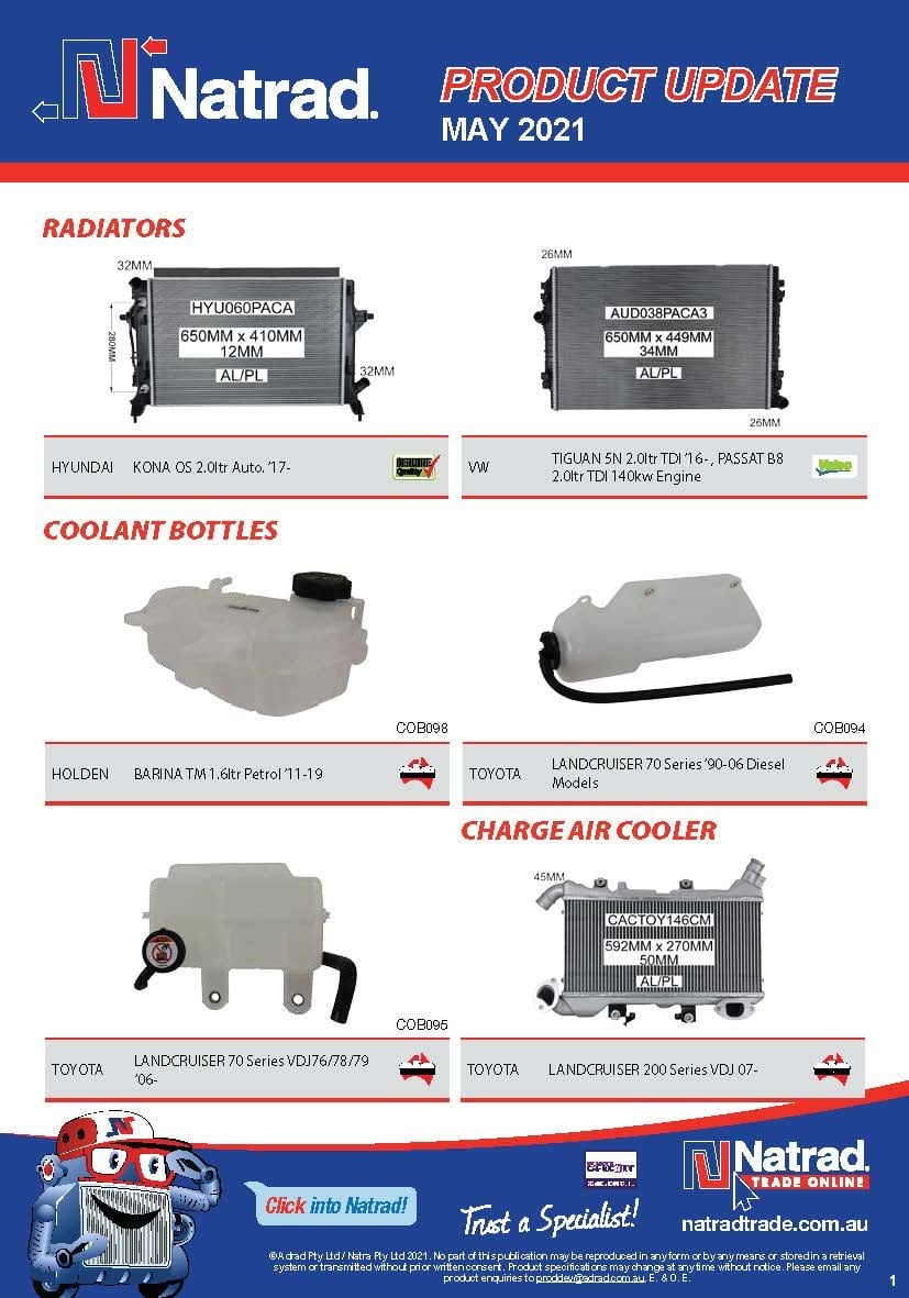 Natrad | Product Updates