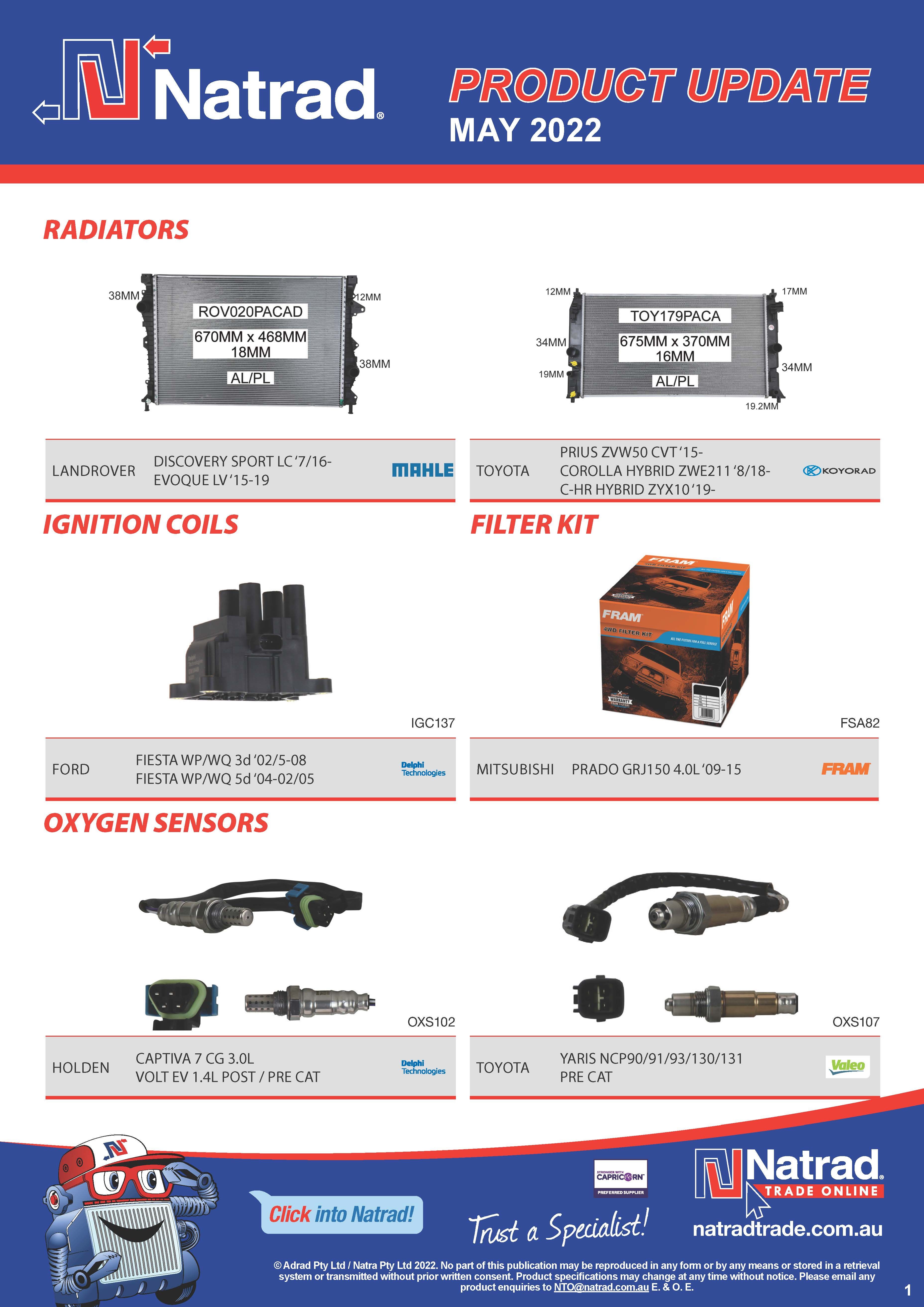 Natrad | Product Updates