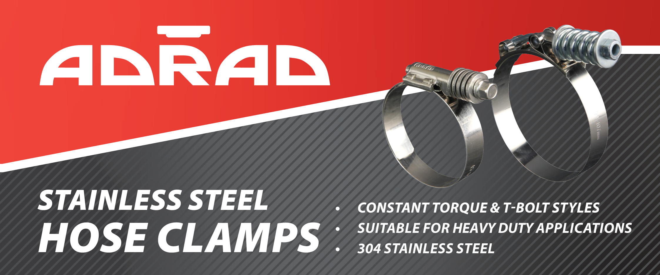 Natrad | Constant Torque and T-Bolt Spring Clamps