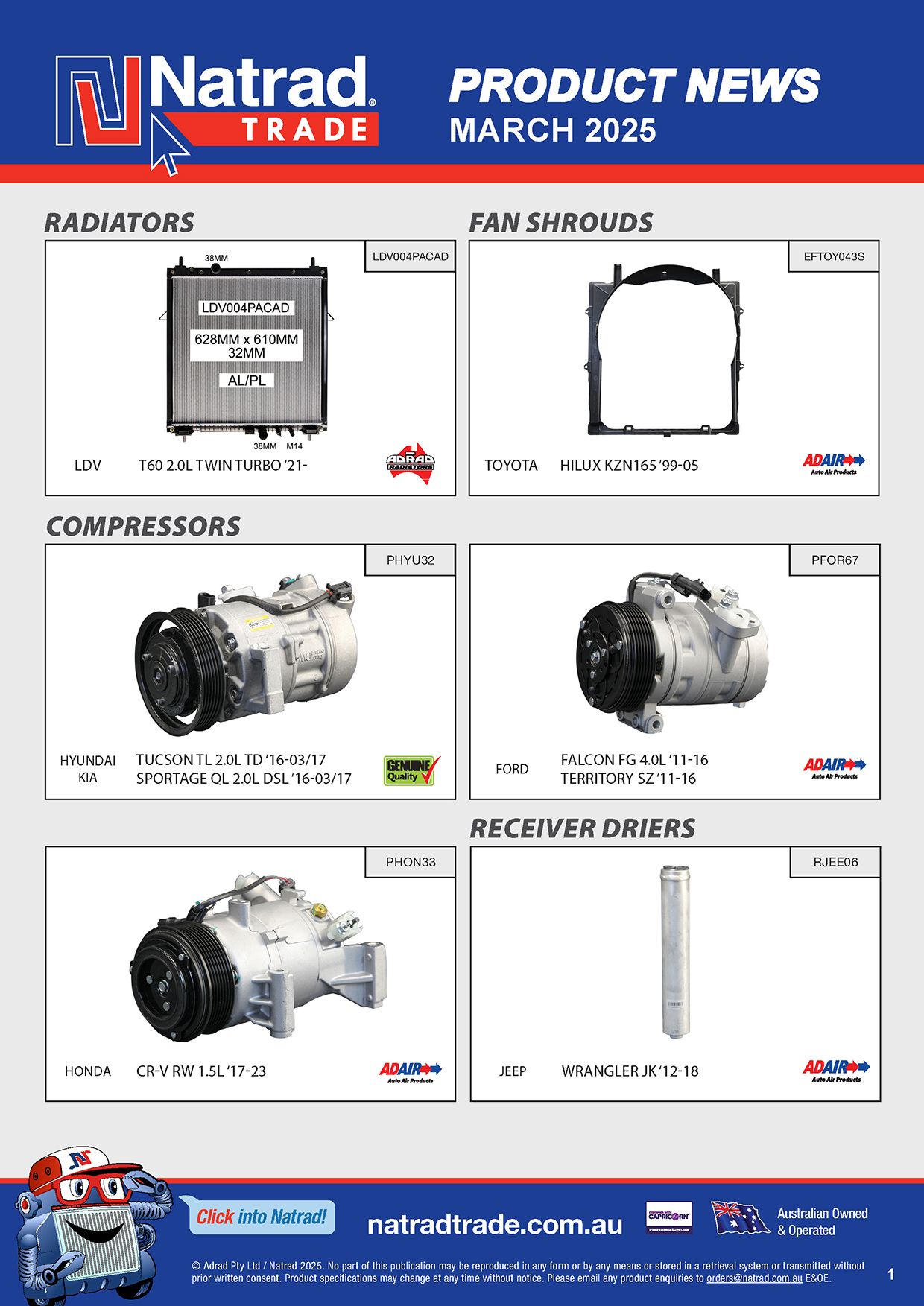 Natrad | Product Updates